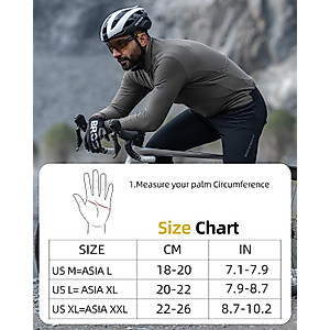 ROCKBROS Cycling Gloves Motocycle Mountain Bike Gloves Full Finger Biking Gloves for Men Bicycle Gloves