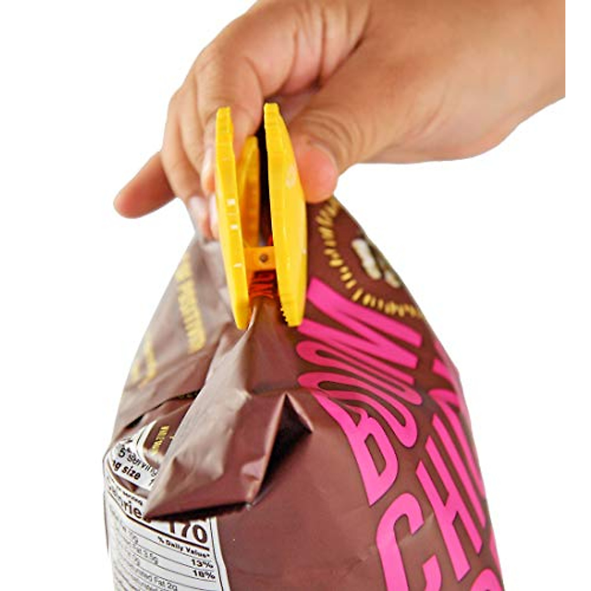 HOME-X Chicken-Shaped Bag Clips for Chips, Food Bags, Kitchen and Laundry, 2.5” L x 2” W, Set of 3