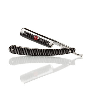 The Shave Network Shave Ready 10 Piece Set Shaving Straight Razor 6/8 - Gold, Classic - Plastic Handle - Unisex - Black, Silver - Sensitive Skin - Men