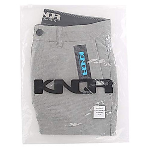 KNQR Mens Performance Quick Dry 4way Stretch Regular Fit All-Terrain Active Training Hybrid Shorts Ash Gray 40