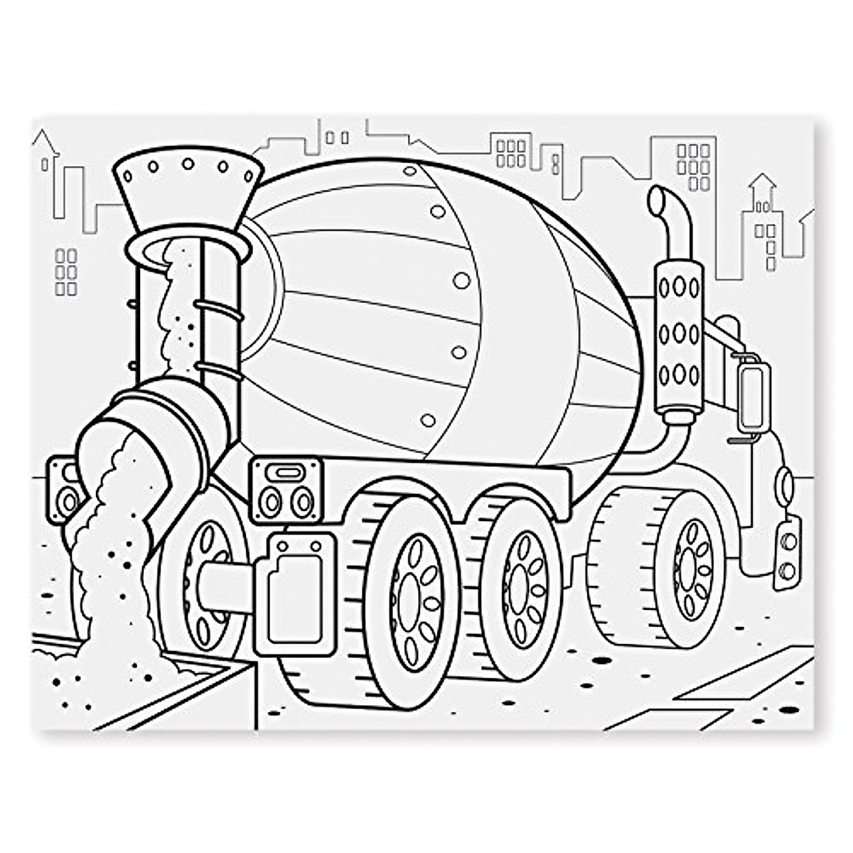 Melissa & Doug Jumbo Colouring Book Vehicles | Activity Pad | Coloring Book | 3+ | Gift for Boy or Girl