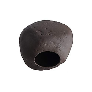 Mairuker Ceramic Fish Tank Decorations,Betta Cave Rock,Shelters Small Hiding Cave for Fish Betta Shrimp Cichlid Bonsai Play