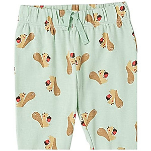 Amazon Essentials Unisex Babies' Cotton Layette Outfit Sets, Pack of 6, Multicolor/Squirrel/Stripe, Preemie