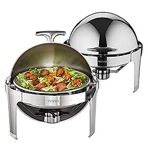 VEVOR Chafing Dish Buffet Set, 2 Packs, Silver