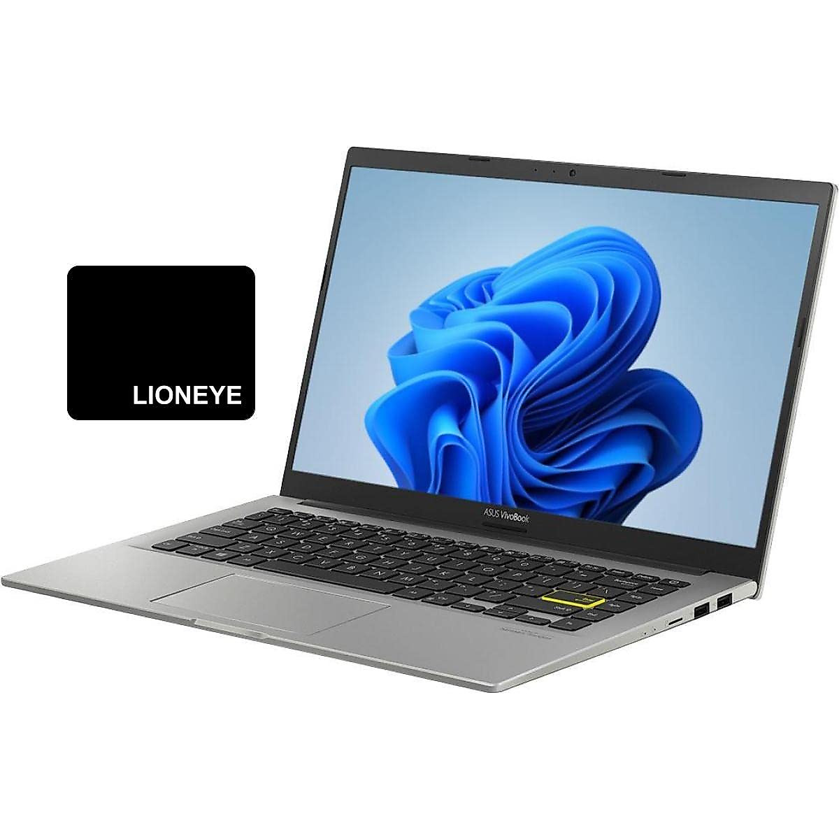2022 ASUS VivoBook 14 Laptop, Intel Core i3-1005G1, 4GB RAM, 256GB SSD, 14 Full HD Display, Webcam, Wi-Fi, HDMI, USB-C, DREAMY WHITE, Windows 10-Free Windows 11 Update, LIONEYE Bundle
