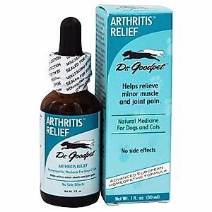 Dr. Goodpet Arthritis Relief - All Natural Advanced Homeopathic Formula - Helps Relieve Muscle & Joint Pain!