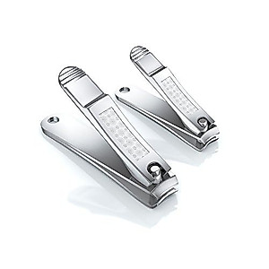 Fox Medical Equipment Professional Nail Clippers - Toenail Clipper for Thick Toenails - Stainless Steel Fingernail Clipper Toe Nail Clipper Set for Men Women Seniors - Best Travel Finger Nail Clip