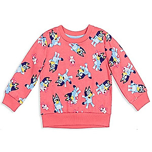 Bluey Toddler Girls Sweatshirt Pink 4T