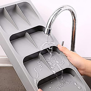 utensil organizer for kitchen drawers, small space tableware storage boxes, expandable drawer organizers, kitchen drawers for fixing tableware spoons and forks