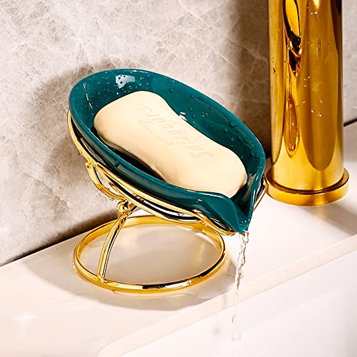 Dobbyby Bathroom Organizer Countertop & Soap Holder