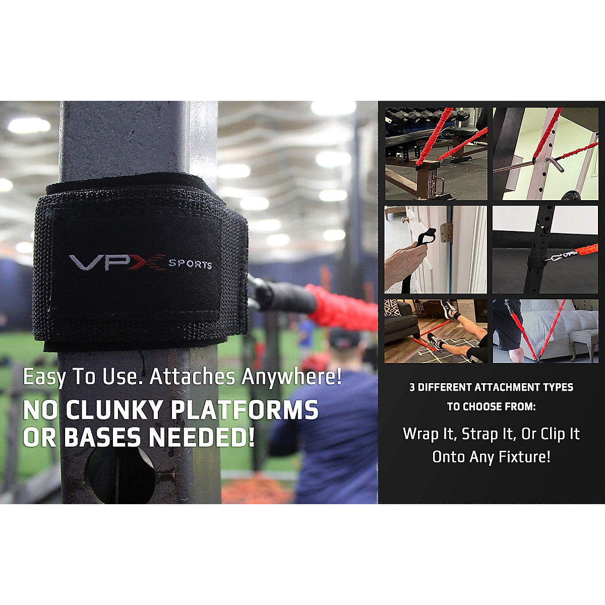 VPX Pro Fitness Home Gym 3.0 | 14pc Accessories | Adjustable Lifting System | Replaces Weight, Cable, & Machine Training with Suspension Resistance Power | Men & Women | Up to 220 lb of Resistant Max