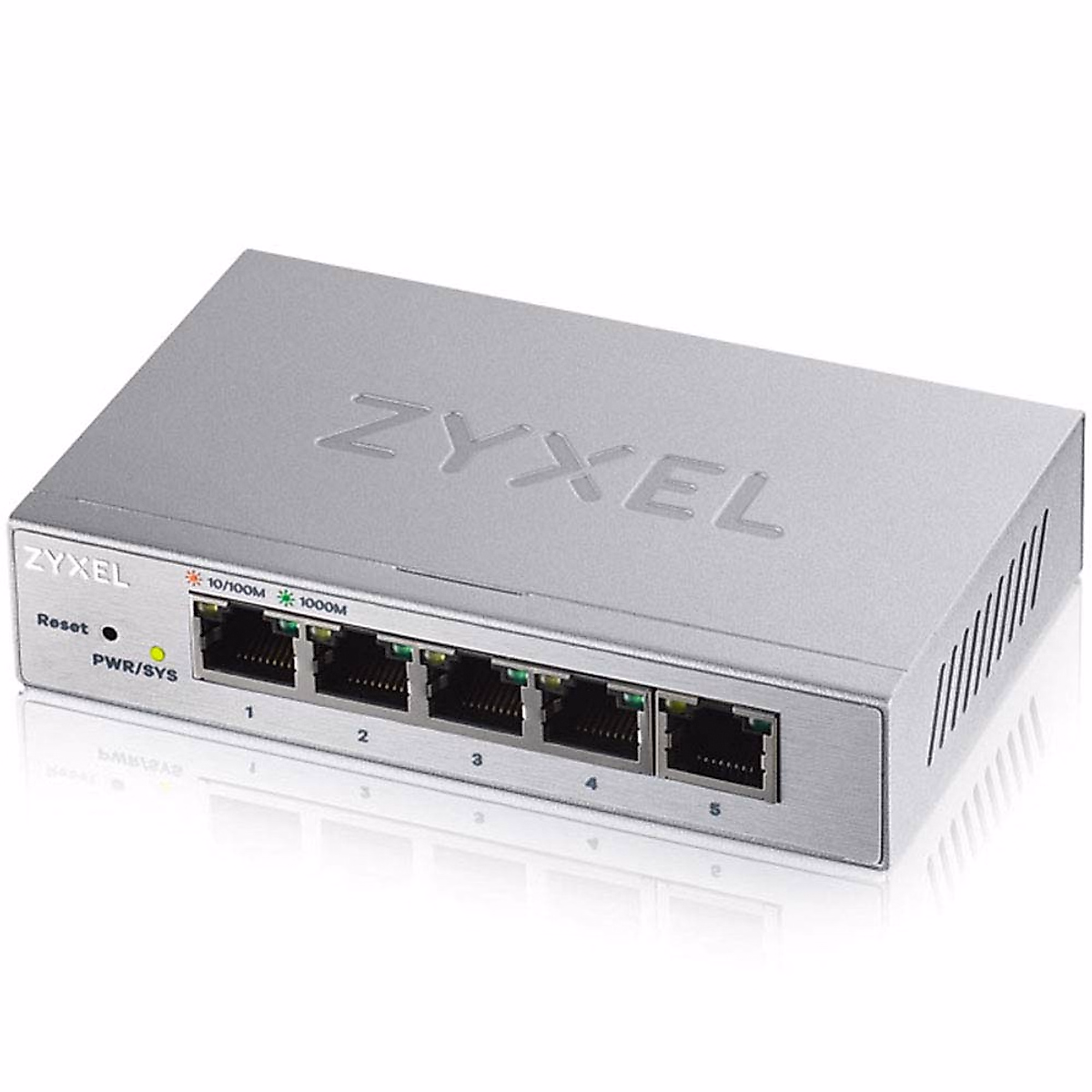 Zyxel 5-Port Gigabit Ethernet Web Managed Switch | VLAN Support | Sturdy Metal Case | Desktop or Wall-Mount | Fanless |Limited Lifetime Warranty | QoS | Ethernet Splitter | GS1200-5
