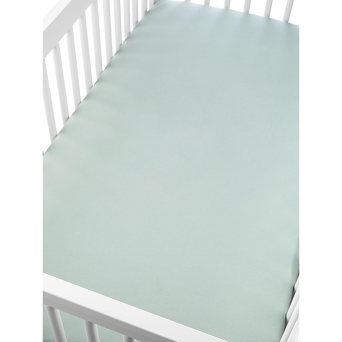 Simple Joys by Carter's Baby 2-Pack Cotton Crib Sheets, Sage Green Heather, One Size