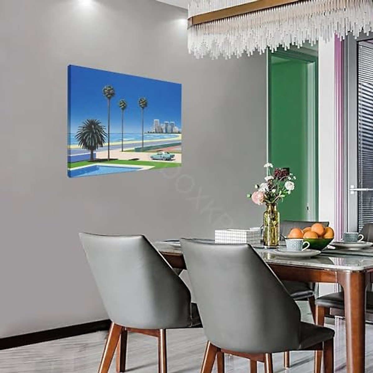 Modern Art Poster by Surrealist Artist Hiroshi Nagai (8) Canvas Poster Bedroom Decor Office Room Decor Gift Frame-style 20x16inch(50x40cm)