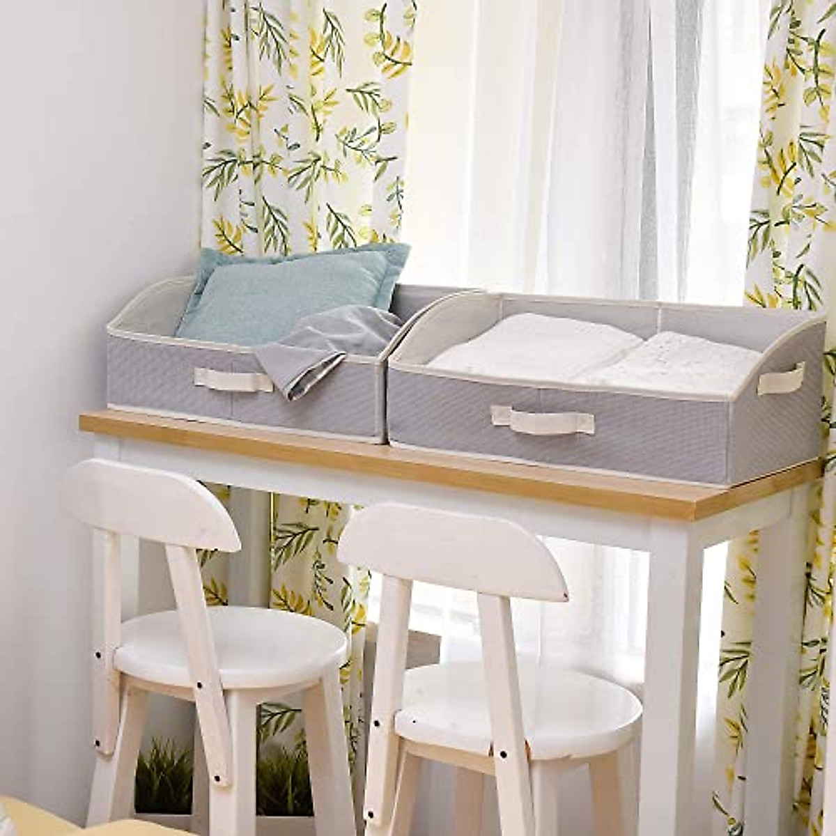 GRANNY SAYS Bundle of 3-Pack Trapezoid Storage Bins & 3-Pack Rectangle Storage Bins