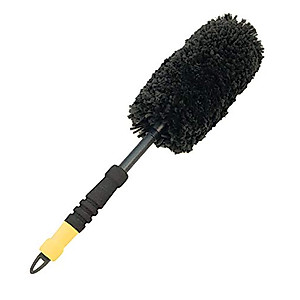 Meguiar's X1902EU Supreme Microfibre Wheel Brush, Medium, Completely Safe Wheel Cleaning, Black