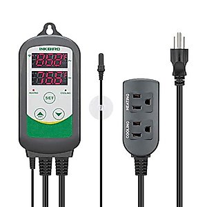 Inkbird WiFi ITC-308 Digital Temperature Controller Aquarium Thermostat for Aquarium Heater and Cooler, with Waterproof Sensor