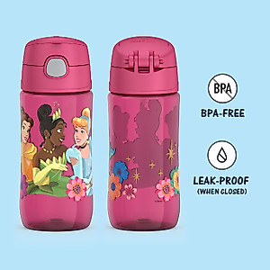 THERMOS FUNTAINER 16 Ounce Plastic Hydration Bottle with Spout, PRINCESS