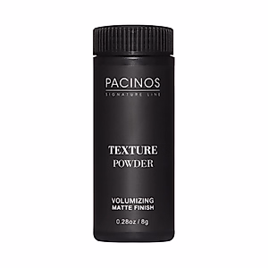 Pacinos Texture Powder - Lightweight Root Lifting Powder with Matte Dry Finish for Texture, Volume & Thickness - Shaker Bottle for Easy Hair Styling, 8g