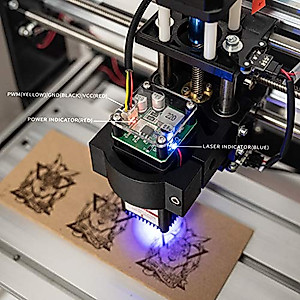 FoxAlien Fixed-focus 20W Engraver Module Class 4 450nm PWM TTL for FoxAlien 3018-SE V2, 4040-XE, LE-4040 CNC Engraving Machine (5000mW Optical Output)
