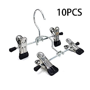 10 pcs Adjustable Seddex Shoe Rack Pet Baby Pants Folder Multi Functional Portable Travel Laundry hat Heavy Duty Laundry Hooks Socks Holder Double Clip Boot Hanger