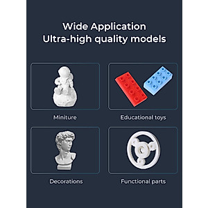 Creality PLA Filament 1.75mm, 3D Printer Filament, 1.0kg (2.2lbs) Spool, Enhanced Toughness No Warp, Dimensional Accuracy ±0.03mm Printing Filament, for FDM 3D Printers (Black)