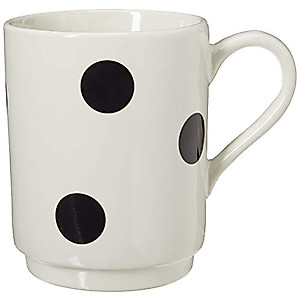Kate Spade New York Deco Dot Mug, 0.75 LB, White