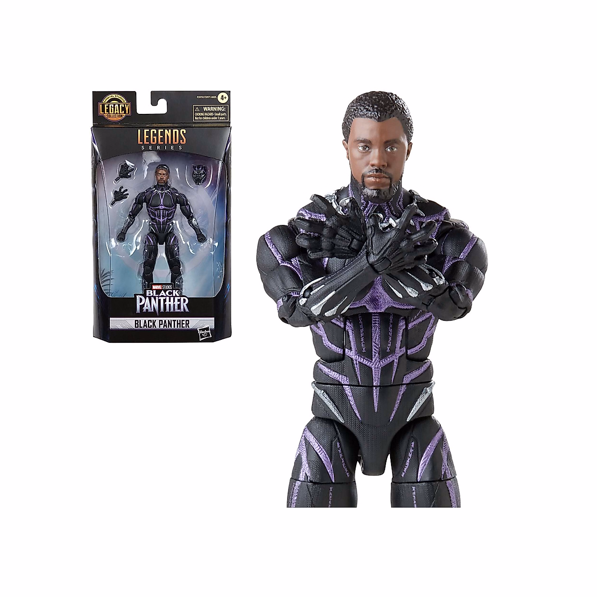 Marvel Legends Series Black Panther Legacy Collection Black Panther 6-inch Action Figure Collectible Toy, 3 Accessories