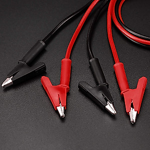 Multimeter & 2PCS Alligator Clips Electrical Test Leads