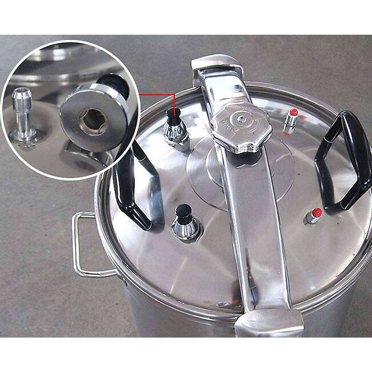 Westinghouse Stainless Steel Pressure Cooker & Canner, 53.5 Quart, Silver