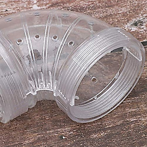 Hamster Tube Hamster Tubes Hamster Tunnels Transparent Curved Pipe Small Animals Pet Cage DIY Tunnel Excercise Toy for Mouse Gerbil Chinchilla Squirrel