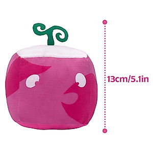 Wqzlyg Blox Plush Toy Fruits Plush Toy, Stuffed Toys Doll Hug Pillow Video Game Pillow for Kids Birthday (Rubber)