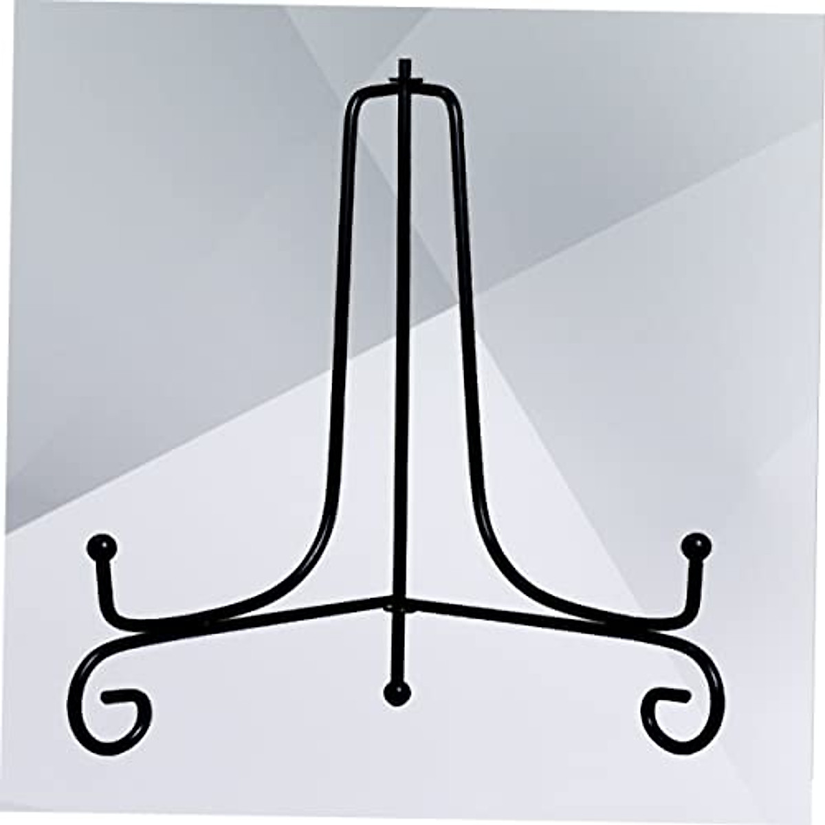 Veemoon Medal Display Frame Plate Display Stand Iron Easel Dish Holder Iron Display Stand Hanging Rack Bracket Ceramic Plate Black Dish Rack The Medal