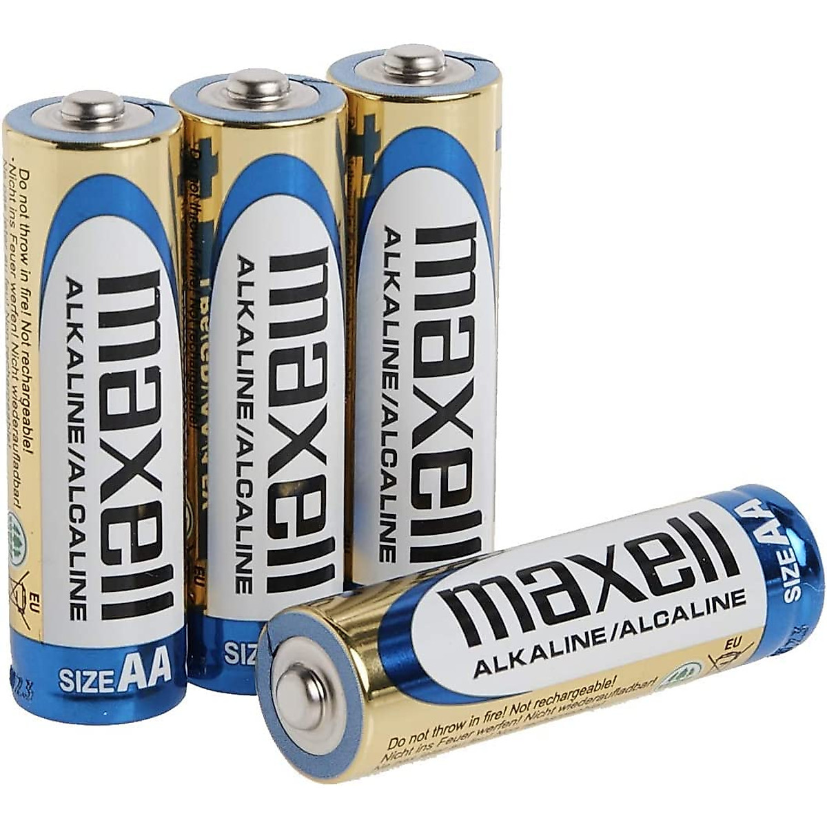 Maxell – 723465, Reliable AA Alkaline Battery - 10x Long-Lasting with 1.5V Performance with Mercury & Cadmium Free - Ideal for Wireless Keyboards, Mouse, Clocks, Flashlights & Toys - Pack of 4