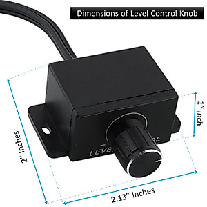 Xtenzi Amplifier Universal Bass Volume Knob Line Level Control Remote XTBR9-LC1