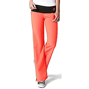 WonderWink Women's Four Stretch Fold Over Knit Waist Scrub Pant, Coral Reef, 3X-Large