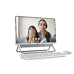 Dell Inspiron 5400 24-inch All in One Desktop - FHD (1920 x 1080) Display, Pop-Up Webcam, Intel Core i3-1115G4, 8GB DDR4 RAM, 256GB SSD, Intel UHD Graphics, USB-C, Bluetooth, Windows 11 Home - Silver