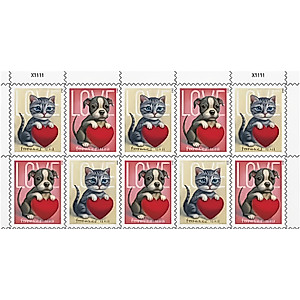 Love 2023 Forever First Class Postage Stamps - Valentine, Wedding, Celebration, Anniversary, Romance, Party 1/2 Sheet (10 Stamps)