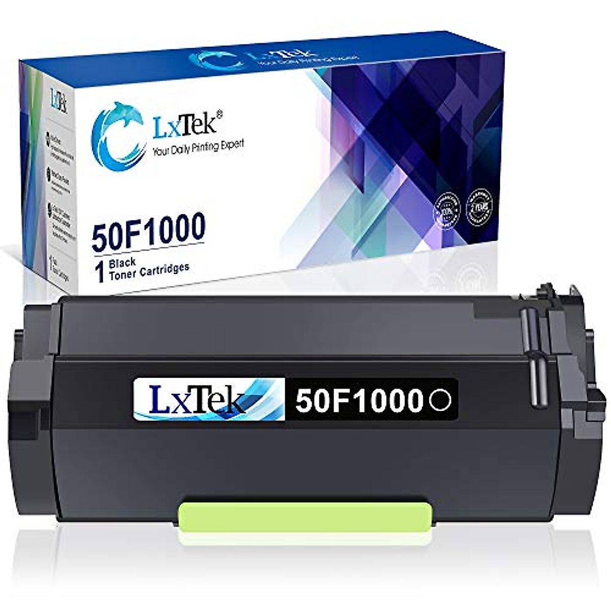 LxTek Compatible Toner Cartridge Replacement for Lexmark 50F1000 to use with MS610dn MS510dn MS415dn MS610de MS310d MS312dn MS410dn MS310dn MS410d Printers (Black, 1 Pack)