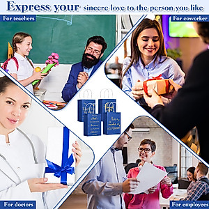 Gueevin 40 Pcs Employee Appreciation Bulk Thank You Gifts Paper Bags for Employee Pastor Coworker Christmas Thank You Birthday Party Gift Team Appreciation Inspirational Gift(Blue)