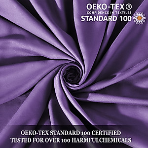 Whitney Home Textile Queen Size Sheet Set - Rayon Derived from Bamboo, Luxury Cooling Bed Sheets, 16" Extra Deep Pocket, Soft & Breathable Hotel Bedding Sheets and Pillowcases Sets