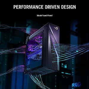 ASUS ROG G16CH (2023) Gaming Desktop PC, 13th Gen Intel® Core™ i7-13700F, NVIDIA® GeForce® RTX 4070, 1TB NVMe™ PCIe® SSD, 16GB DDR4 RAM, Windows 11, G16CH-DB774,Grey
