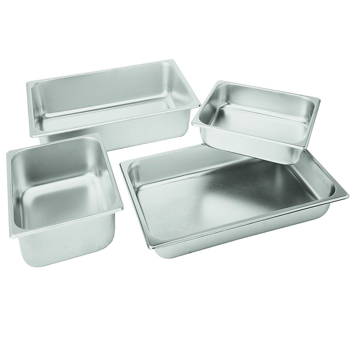 Update International STP-114 S/Steam Table Pan, Ninth Size, 4 in Deep, 18-8 Stainless Steel AISI-304
