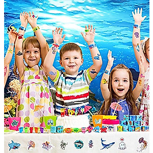 226Pcs Under the Sea Party Favors Ocean Sea Animals Themed Party Supplies for Boys Girls, Cute Sea Animal Party Favors for Birthday Party Supplies School Rewards Prize for Kids