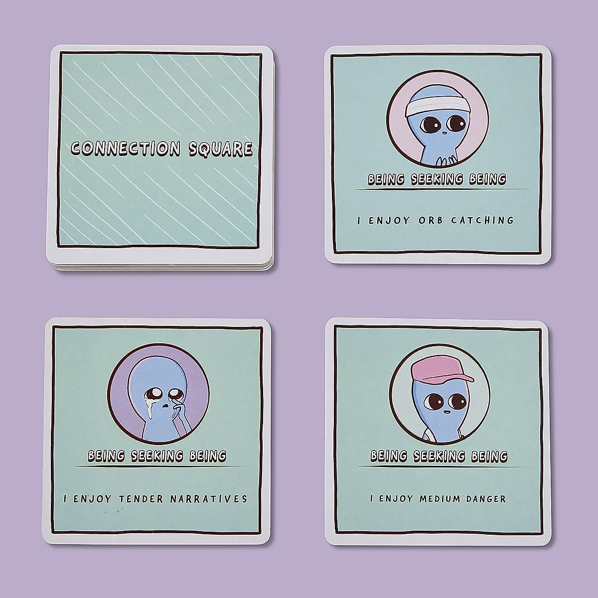 Hasbro Gaming Sweet Existence, A Strange Planet Family-Friendly Party Card Game Inspired by The Webcomic and Books by Nathan W. Pyle, for Ages 13 and Up