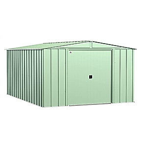 Arrow Classic Steel Storage Shed, 10x14, Sage Green
