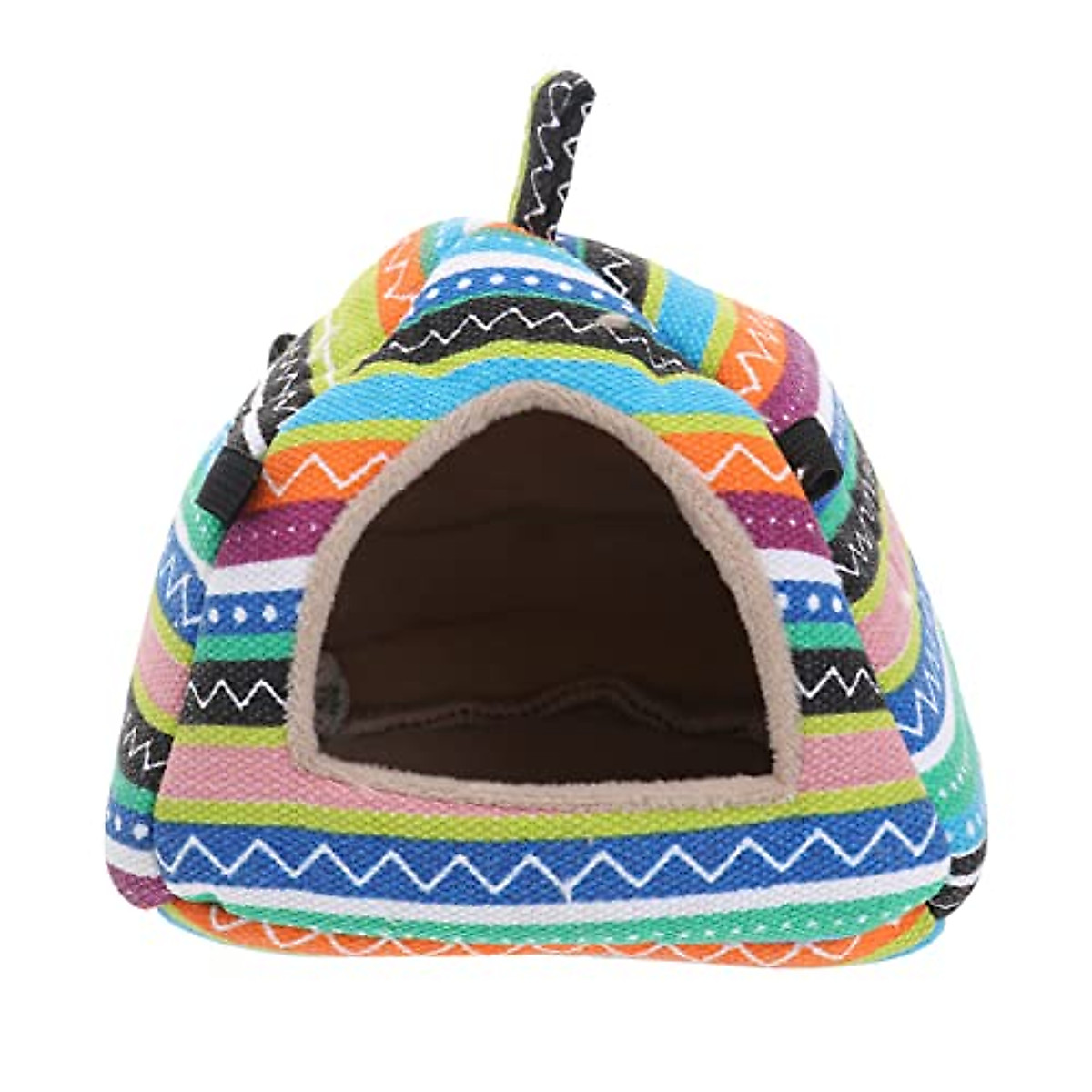 POPETPOP Guinea Pig Bedding - Hedgehog Bedding Hamster Snuggle Sack Rat House Bed Winter Warm Fleece Pet Syrian Hamster Chinchilla Bed Cage Nest Cuddle Cups - Mongolia Style, Size S