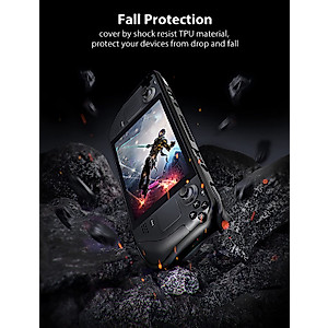 ANNAPRO Protective Case for Steam Deck/Steam Deck OLED, TPU Protective Case with Kickstand, Non-Slip and Anti-Scratch Design Protective Cover Case Compatible with Steam Deck