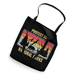 Protect Our National Parks Nature Lover Hiker Earth Day Tote Bag