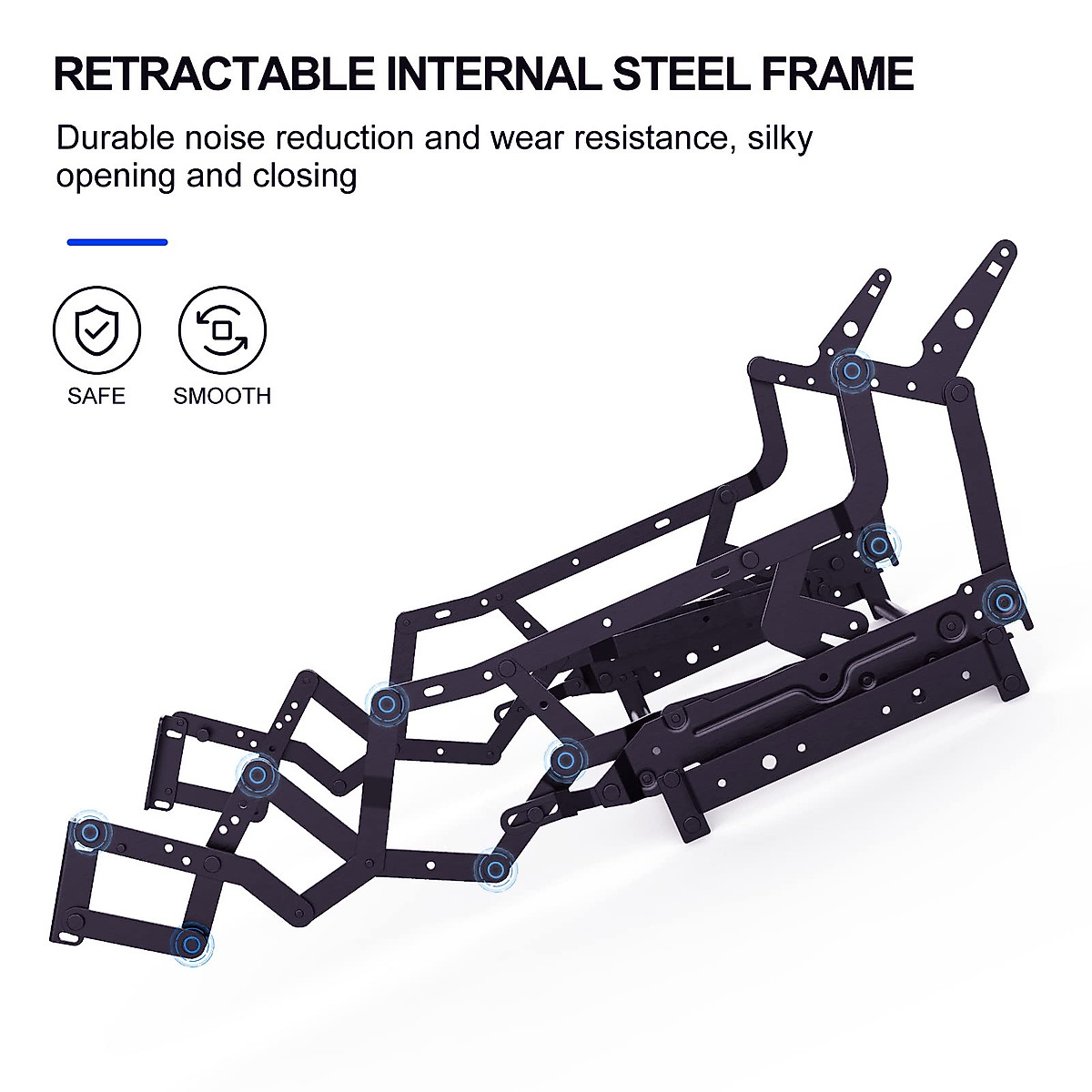 GTRACING Gaming Recliner Chair with Bluetooth Speakers Racing Style Single Gaming Sofa Modern Living Room Recliners Ergonomic Comfortable Massage Home Theater Seating, Blue